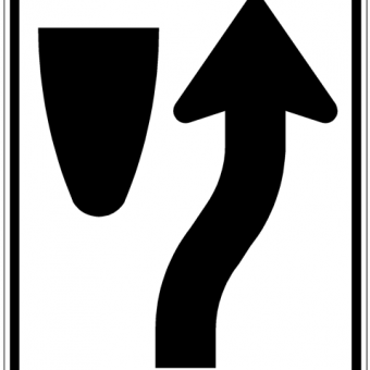 Keep Right Sign (R4-7) - California Barricade