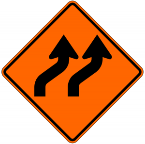 Reverse Curve (W1-4) - California Barricade