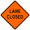 Lane Closed (C30) - California Barricade